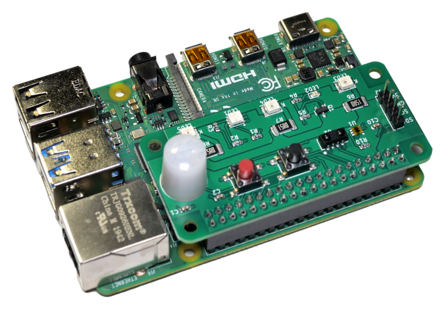 RPZ-PIRS (Raspberry Pi用 人感/明るさセンサー/赤外線 拡張基板) – Indoor Corgi