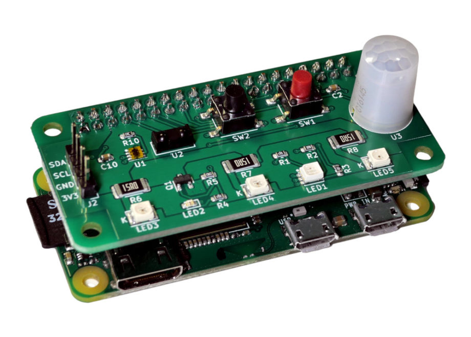 RPZ-PIRS (Raspberry Pi用 人感/明るさセンサー/赤外線 拡張基板) – Indoor Corgi